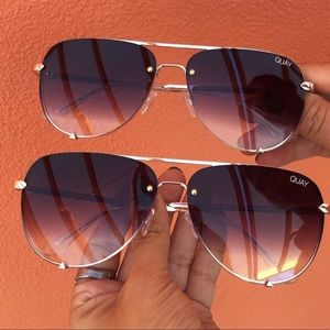 Quay Australia | Accessories | Nwt High Key Rimless High Key Black Fade ...